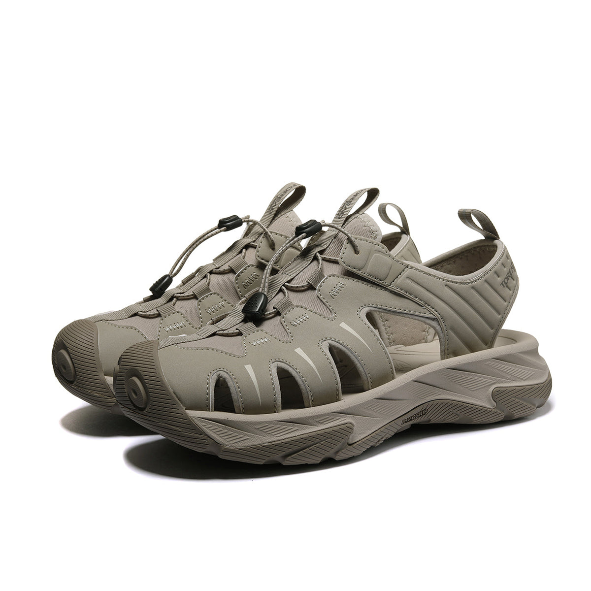 Men's Beach Sandals with SAFree Grip Sole and Water-Resistant Lycra Li ...